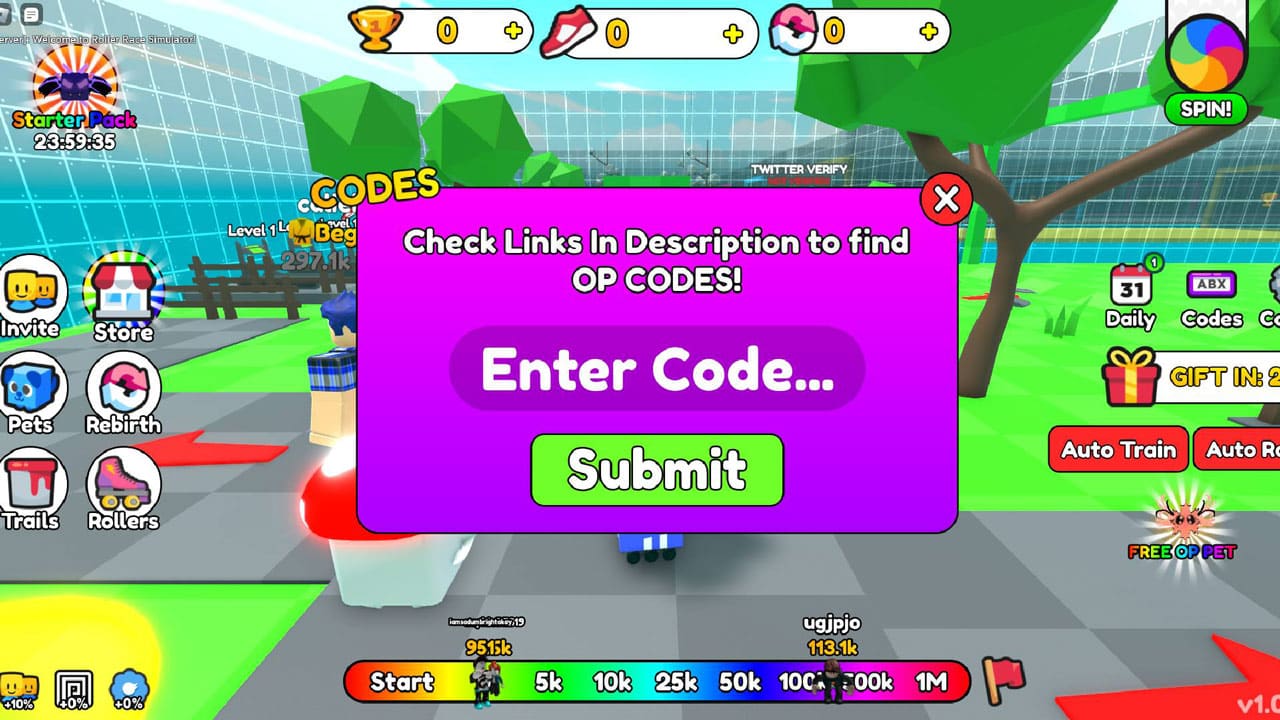 Roblox - Códigos de Roller Race Simulator activos en febrero de 2024 ...